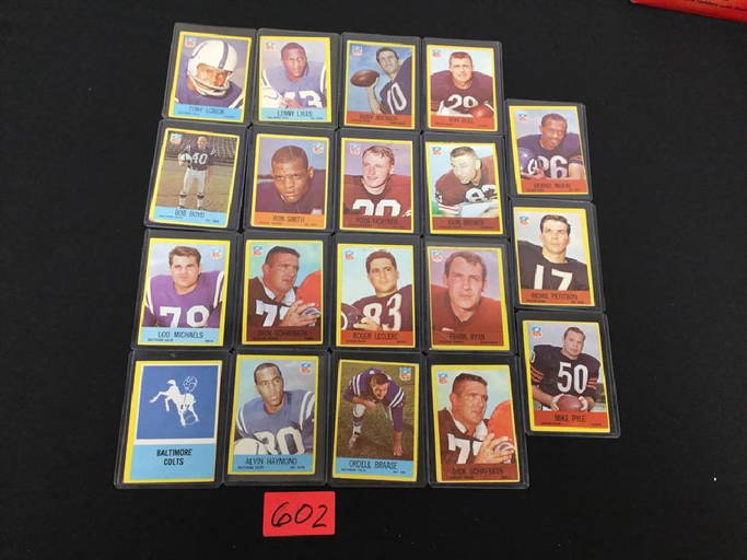 1967 Philadelphia Football Cards Incomplete Set