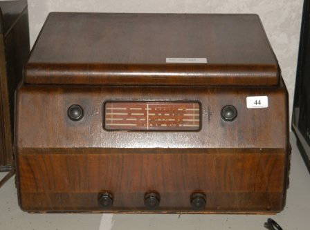 C.1930's Hmv Timber Cased Radiogram. Replaced Turnt