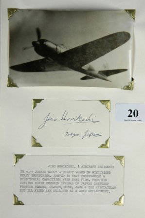 Autograph Jiro Horikoshi Japanese Aircraft Design
