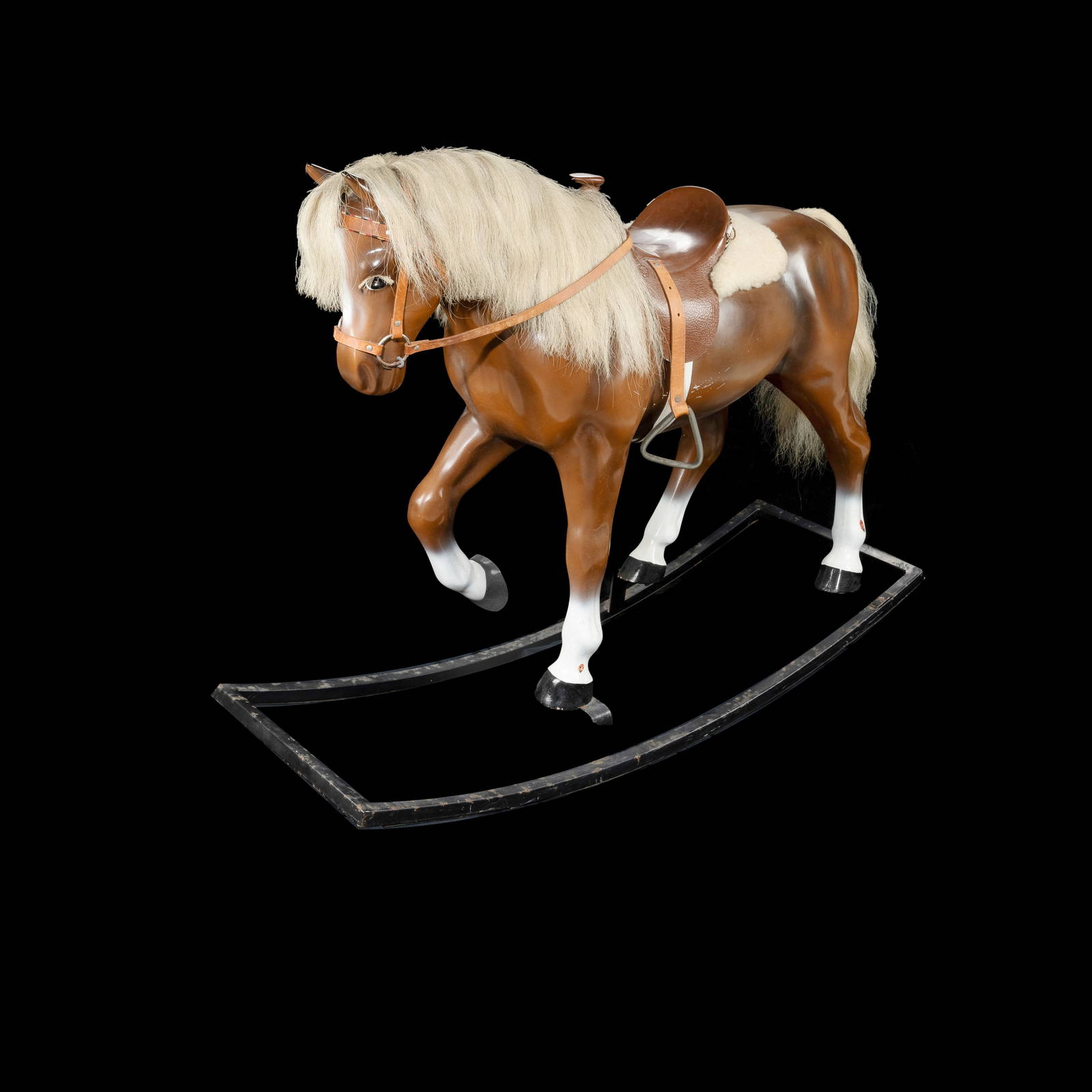 Vintage Rocking Horse. By Jack And Jean Boundy. Fibreglass Body With ...