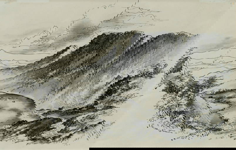 Curtis Robert Emerson (1898 1996), 'rouna Falls, Out Of Port Moresby ...