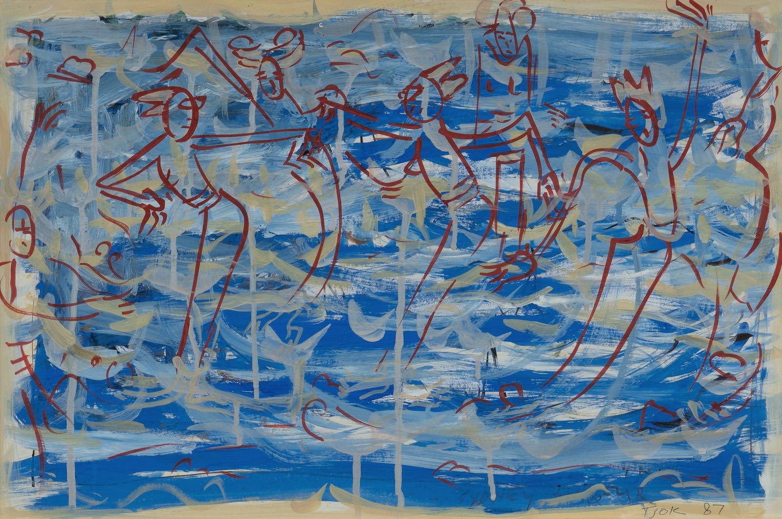 Kerthyasa Prince Tjok[orda] Raka (indonesian B.1954), 'my Angels,' 1987 ...