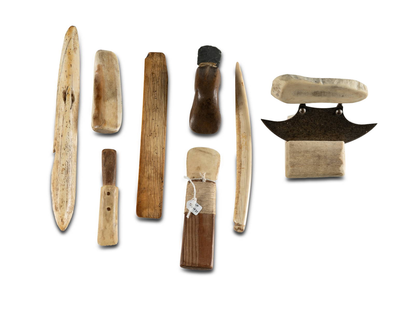 Collection 19th & Early 20th C Inuit Bone & Marine Ivory Tools Auction