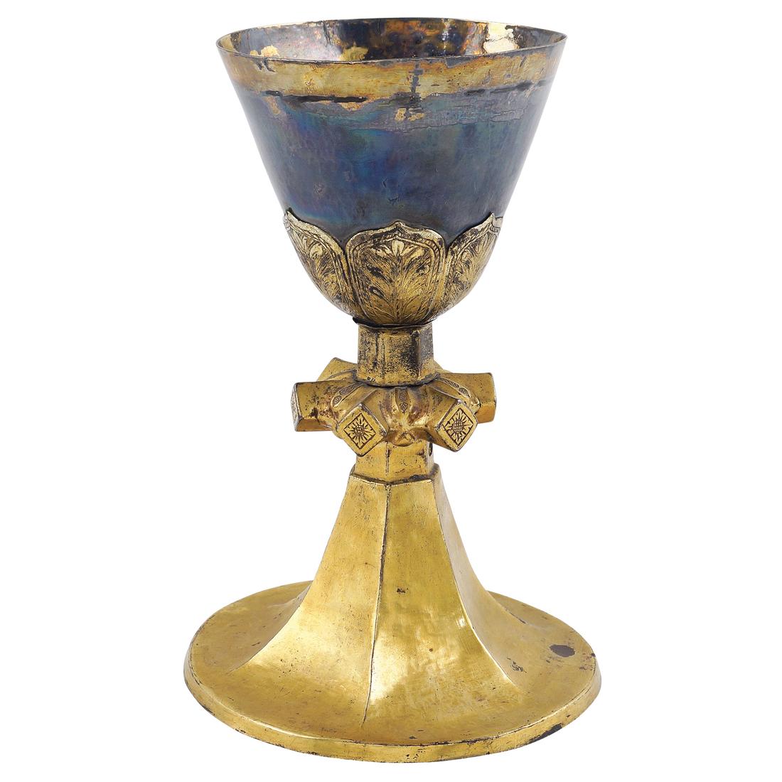 An antique Eucharistic chalice Italy, 15th century h.