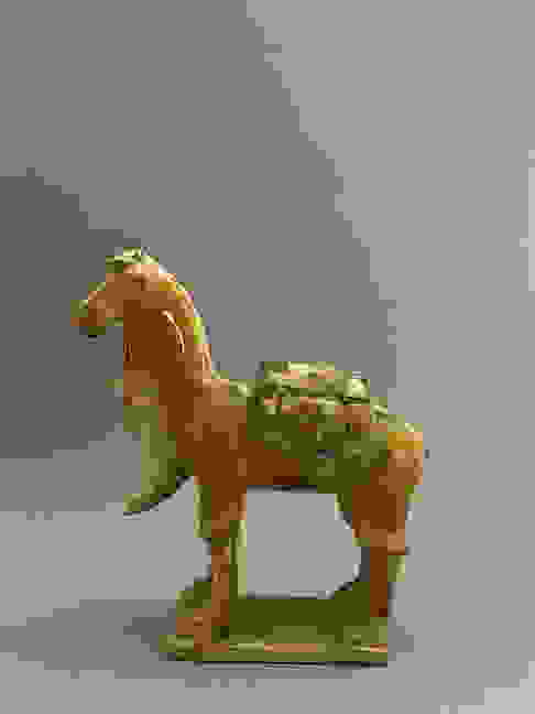 Chinese Tang Three Color Porcelain Brown Horse Auction