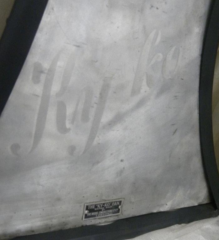 ANTIQUE LONDON KYKO KEROSENE FAN STERLING ENGINE1920' s