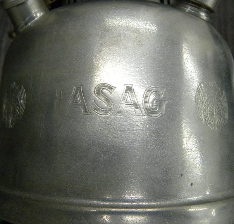 VINATE ORIGINAL GERMAN HASAG LANTERN SIGNED CROMED