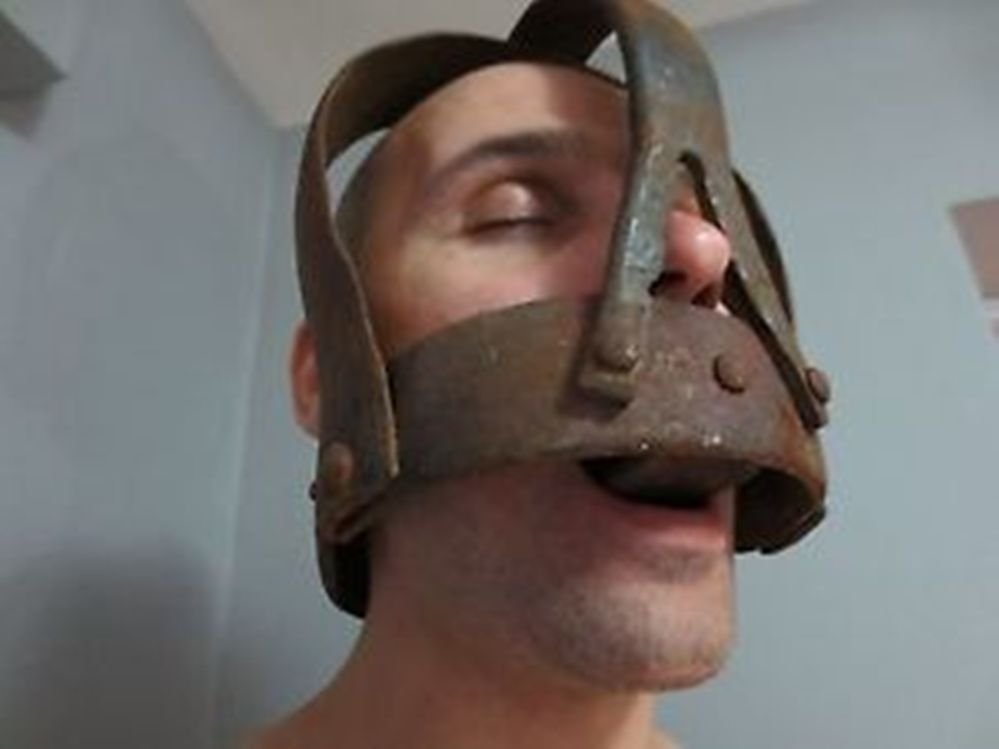 Medieval Masks Weight On Tongue Torture Slave Device