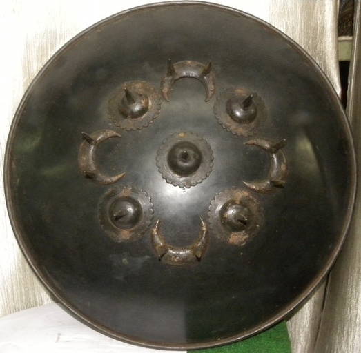 Rare Sikh Warrior Shield Dahl 13 Spikes Listed Catalog
