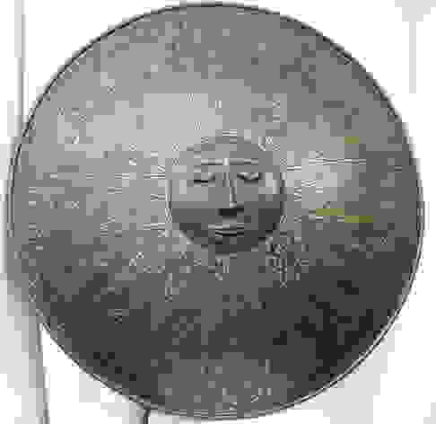 Armour Sikh Asian Warrior Shield Persian Inscription Strs &crescents ...