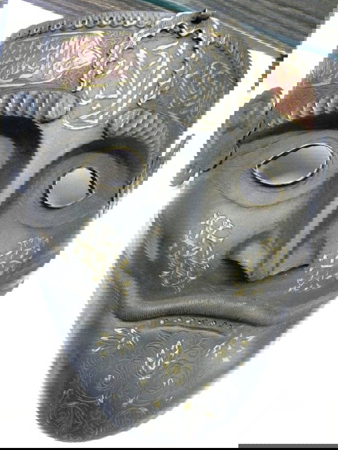 Armour Persian Wrrior Face Mask Forhead Arabic Inscription 2 Colors ...