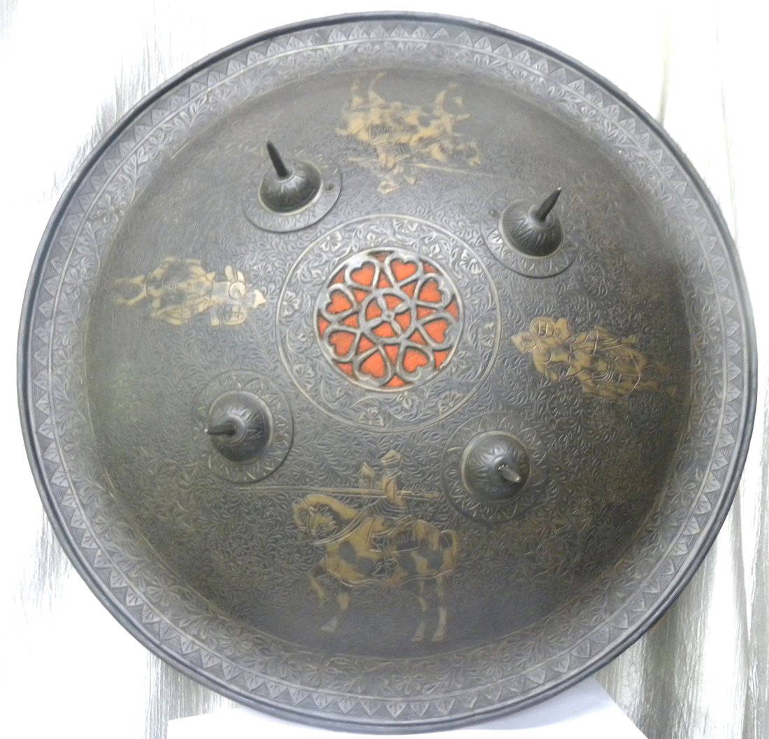 Armour European Warrior Shield 4 Warrior On Horse Fig. Armour In Hand ...