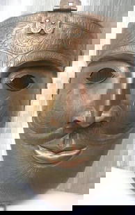 Armor Rare Military Persian Warrior Helmet & Mask Calligraphy Copper