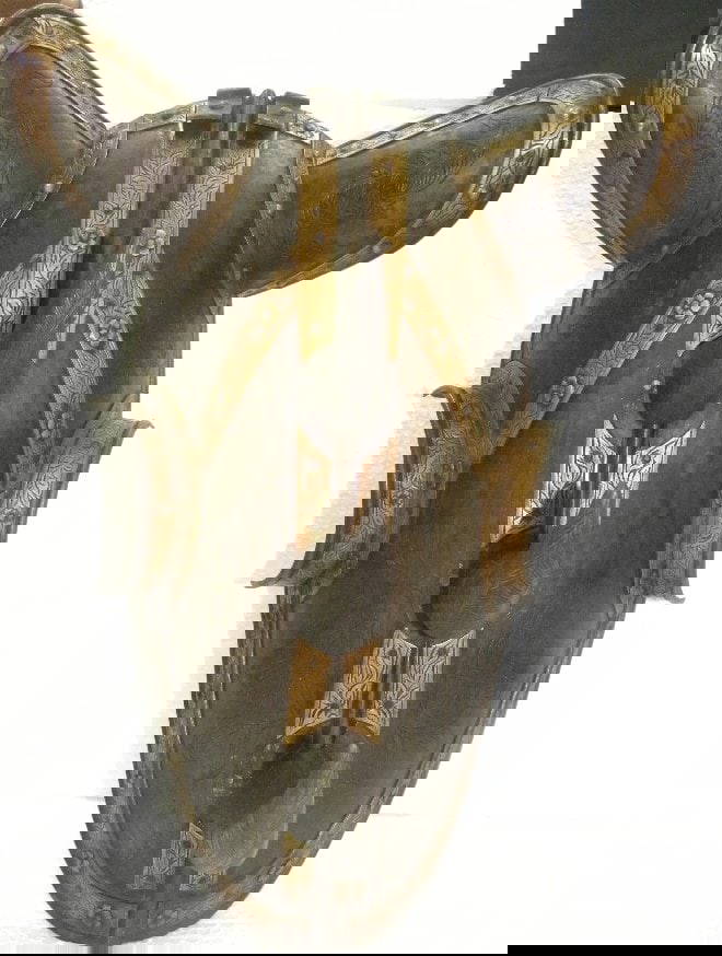 Armour Persian Warrior War Horse Mask 3 Rhino Style Horns Inserted 2 ...