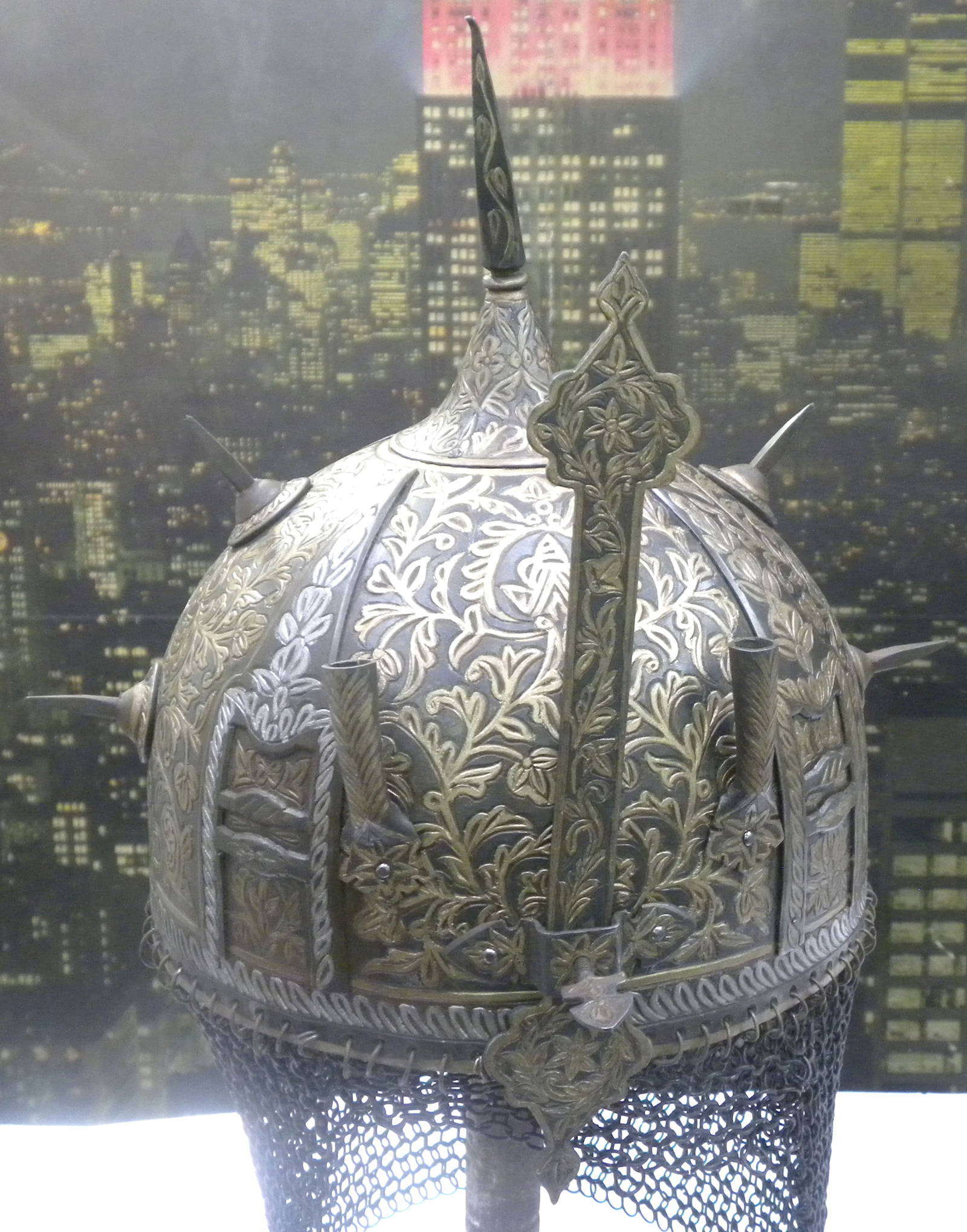 Armor Museum Level Persian Style Helmet Chiseled Fitted 4 Original ...