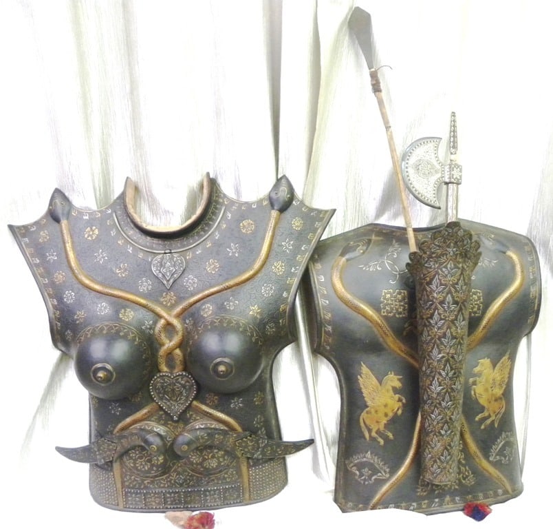 Armor Museum Leve Military Female Warrior Chest Plates Snake Figs. Both ...