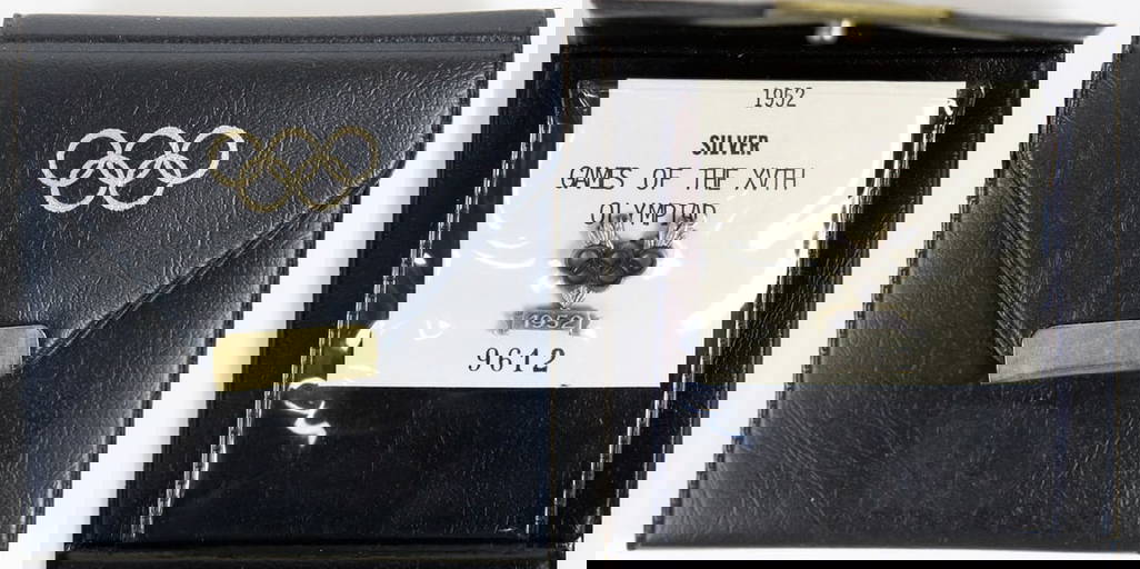 Olympic Games 1952. Ioc Silver Medal Winner Pin Official Winner Pin ...