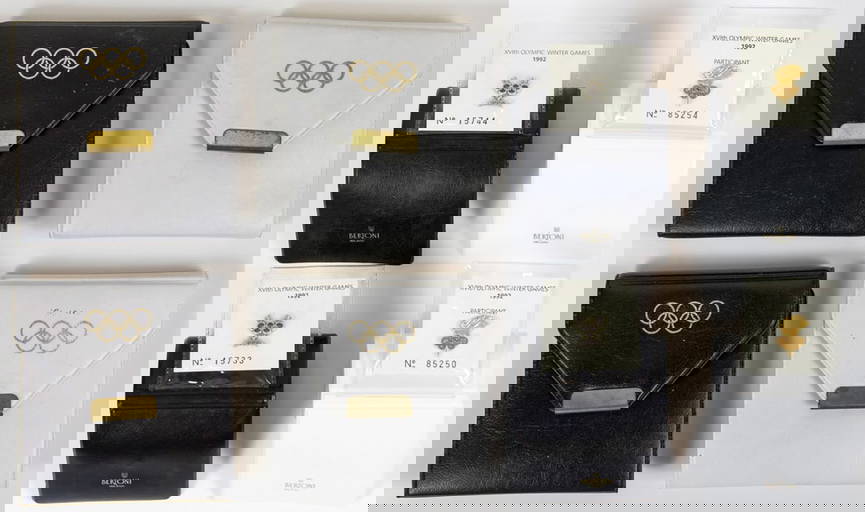 Olympic Games 1992. Ioc Pin For Silver Medalists Badge Of Honour Of The ...