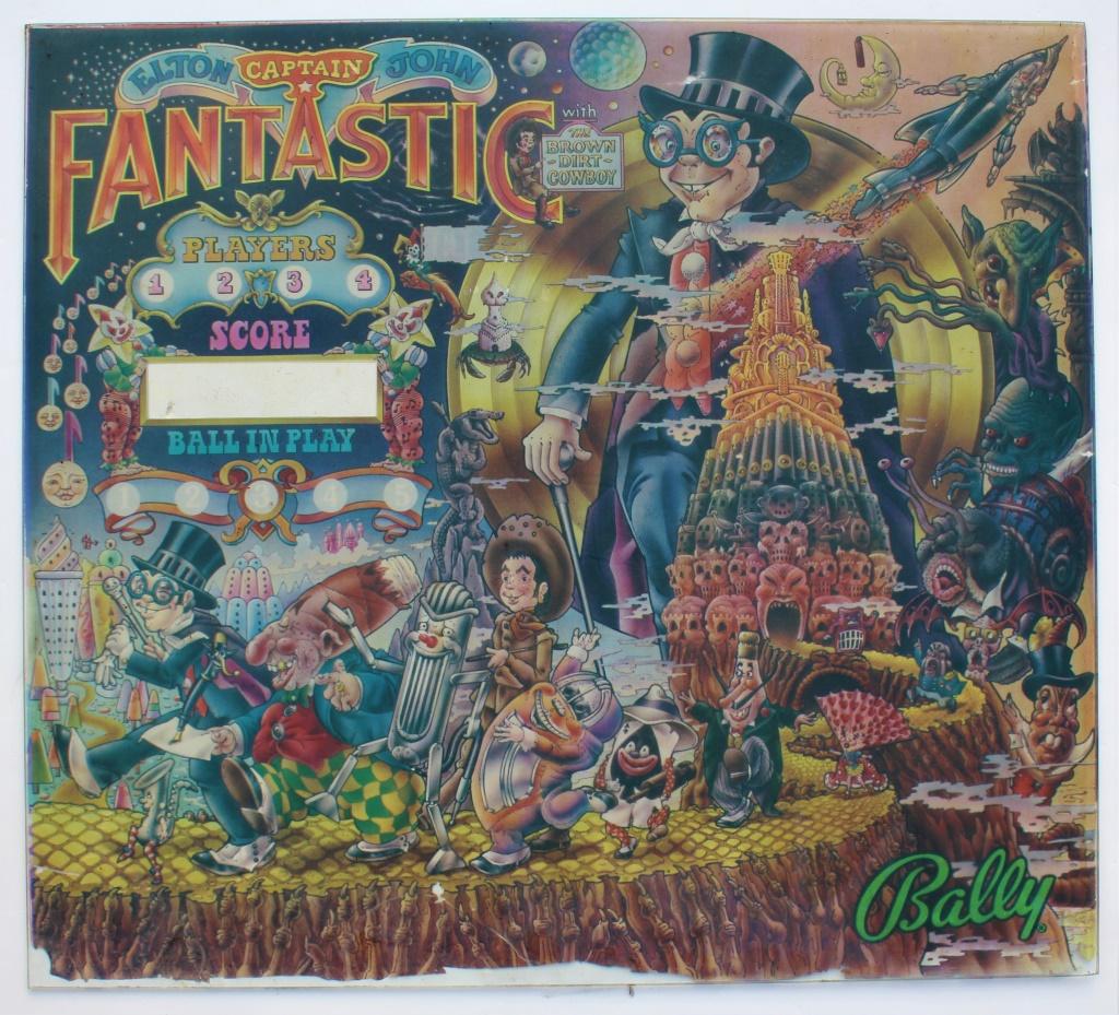 Back Glass of Captain Fantastic Pinball Machine - Feb 23, 2020 | Lotus ...