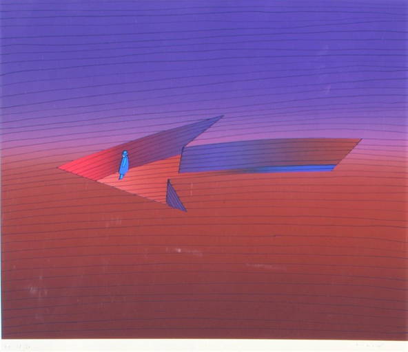 Jean Michel Folon, Le Chermin" (arrow)"