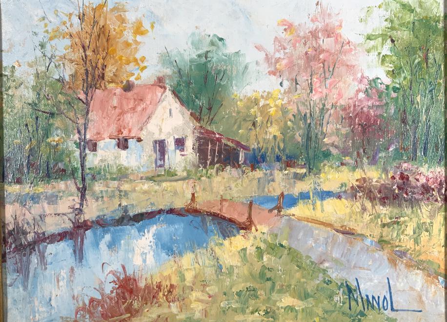 John Alamos Manol, Impressionistic Scene. John Adamos Manol (born 1900 ...