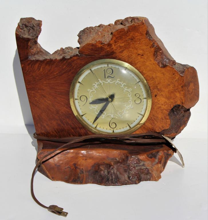 Lanshire Clock, Electric, Wooden Base. Mid Century Clock. Title ...