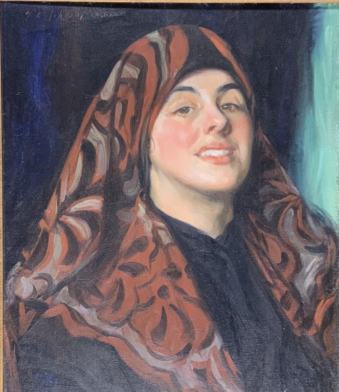 Aiden Lassell Ripley, Portrait Of Woman, Auction