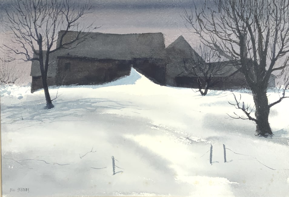 Bill Steeves, Winter, Snow,barns Auction