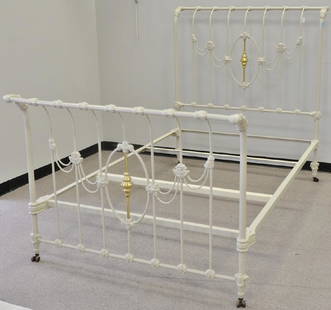 Brass & Iron Victorian Double Bed