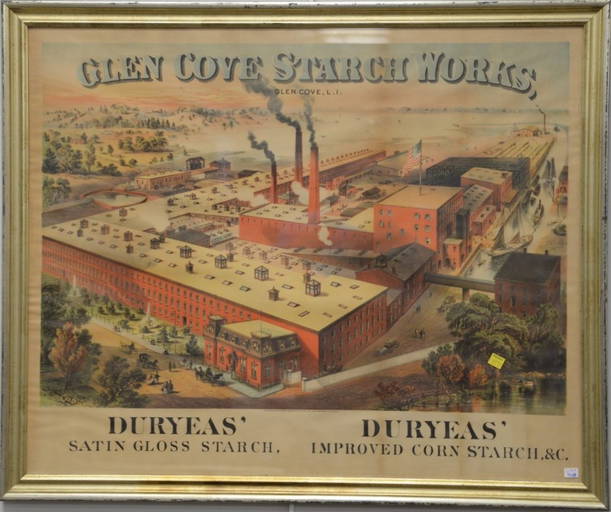 Two Piece Lot To Include Glen Cove Starch Works