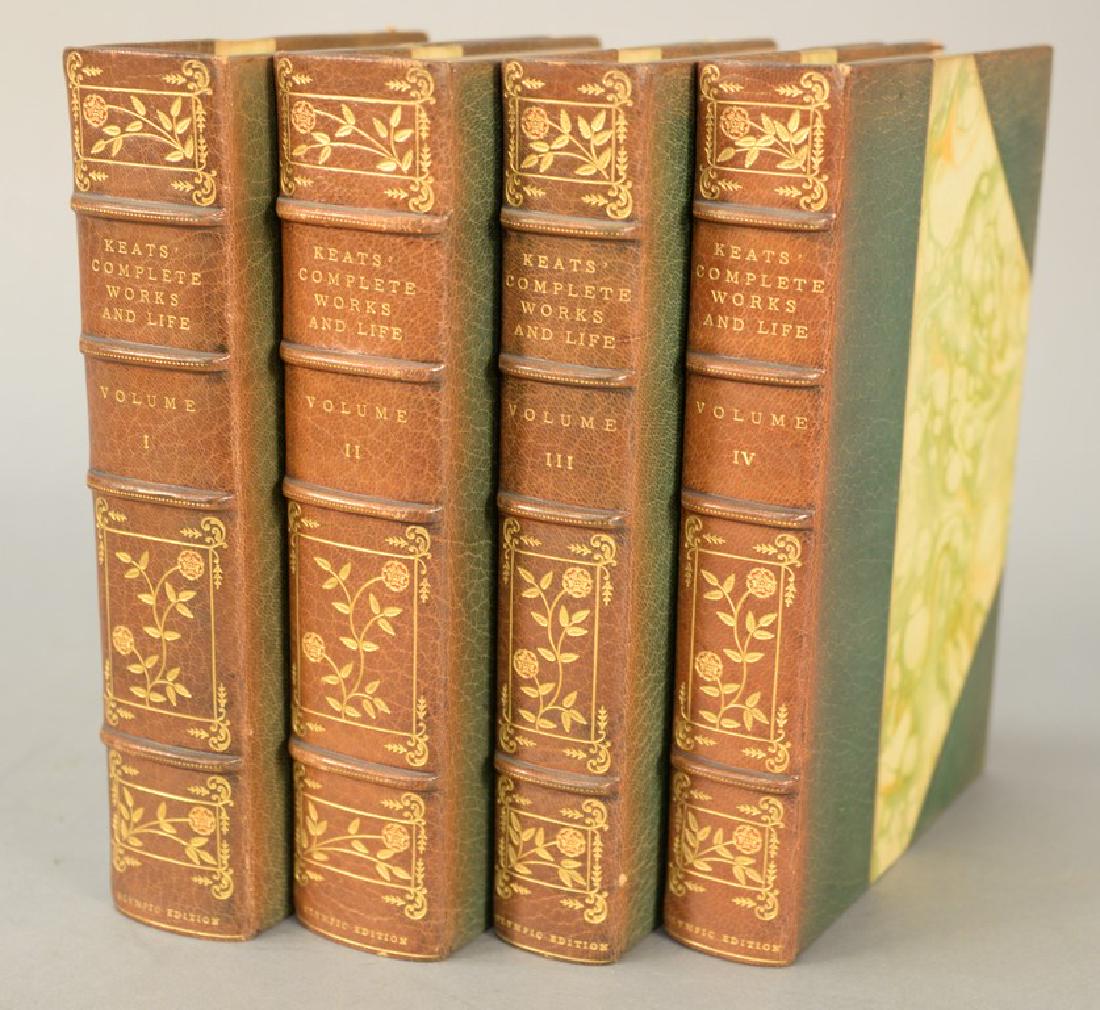 Four volumes John Keats, The Complete Works and Life,
