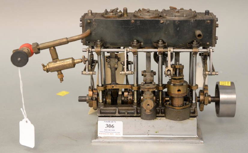 Triple Steam Model, Expansion Marine Engine, Vertical