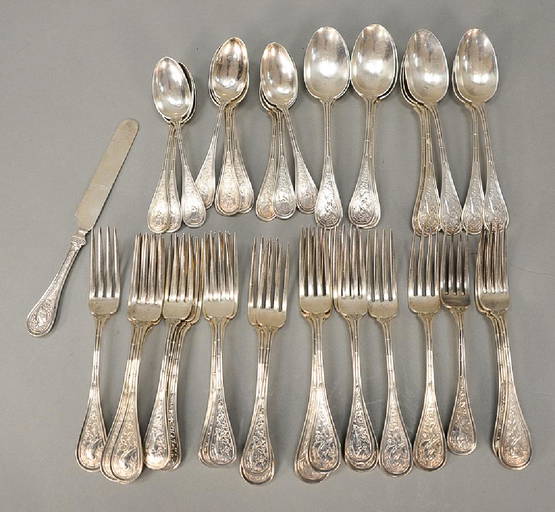 Starr & Marcus Sterling Silver Flatware, Audubon