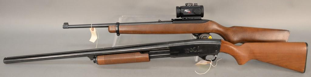 Two Guns, Savage Shotgun, Model 30f, Twelve Gauge Pump