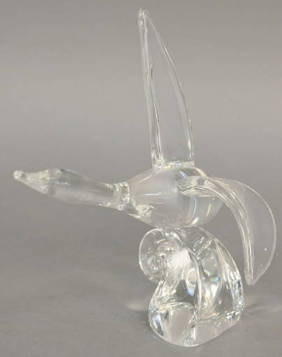 Steuben flying duck crystal figure by Lloyd Atkins, (#0430) on Nov 16 ...