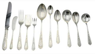112A: 49-Piece Vintage Italian Silver Super Inox Flatwa - Sep 12, 2012 ...