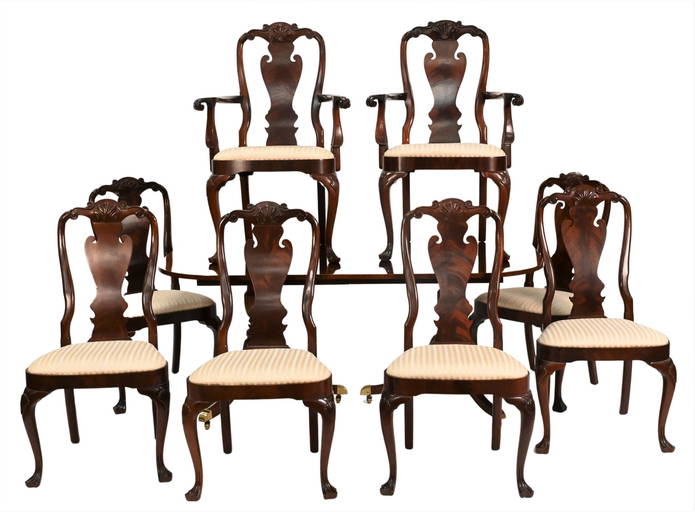 Nine Piece Council Craftsman Queen Anne Dining Set