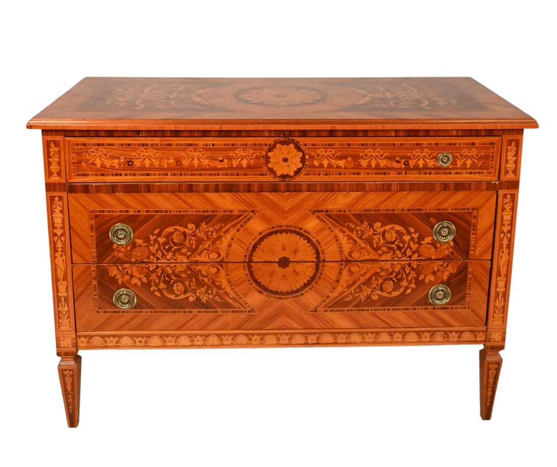 Pair Of Italian Neoclassical Chests/ Commodes Auction