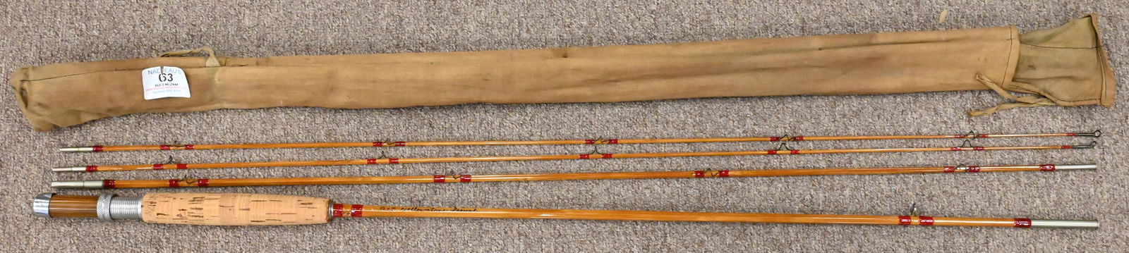 A & F Yellowstone Special Three Part Bamboo Flyrod Auction