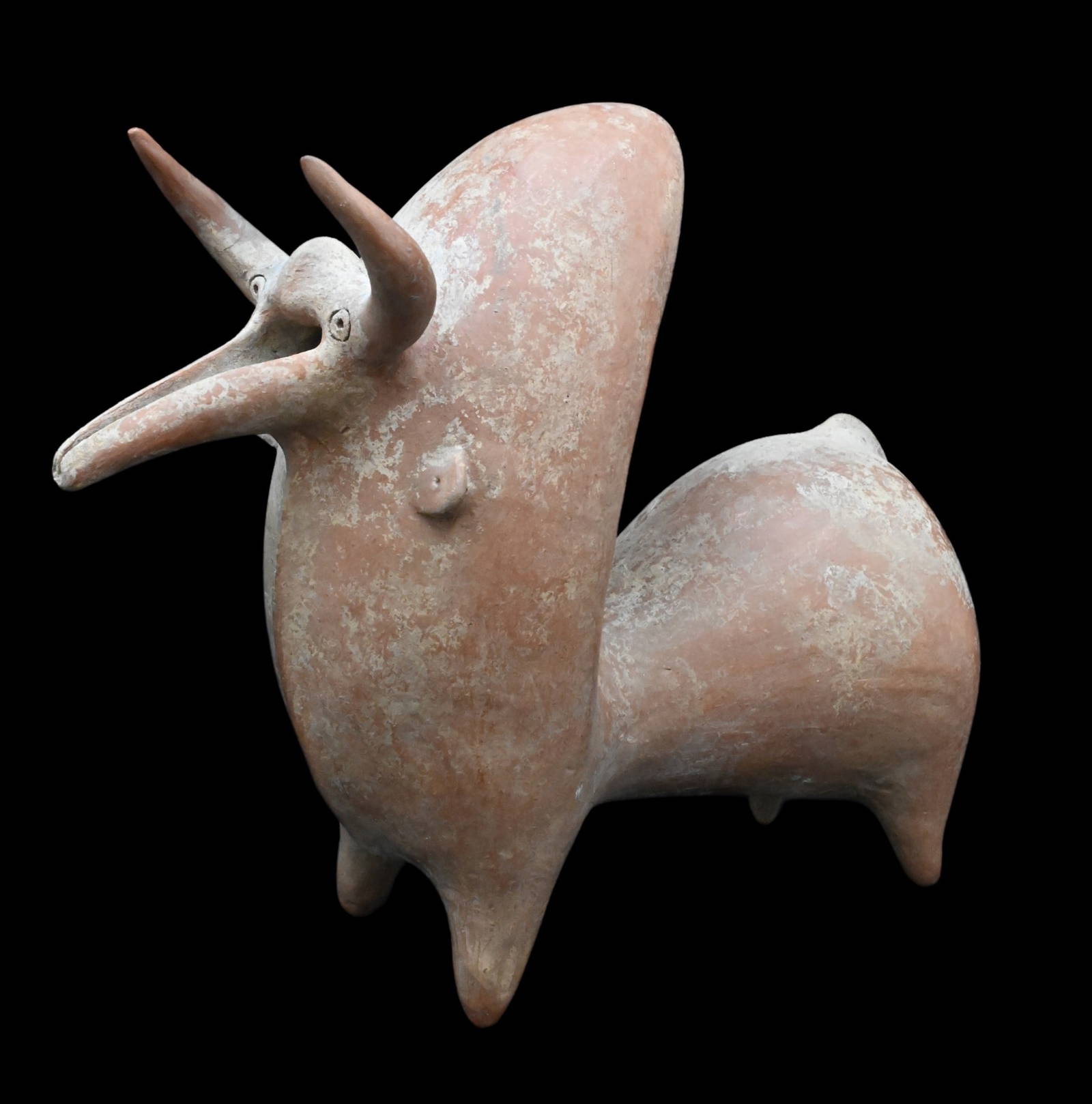 Iranian Pottery Bull Auction