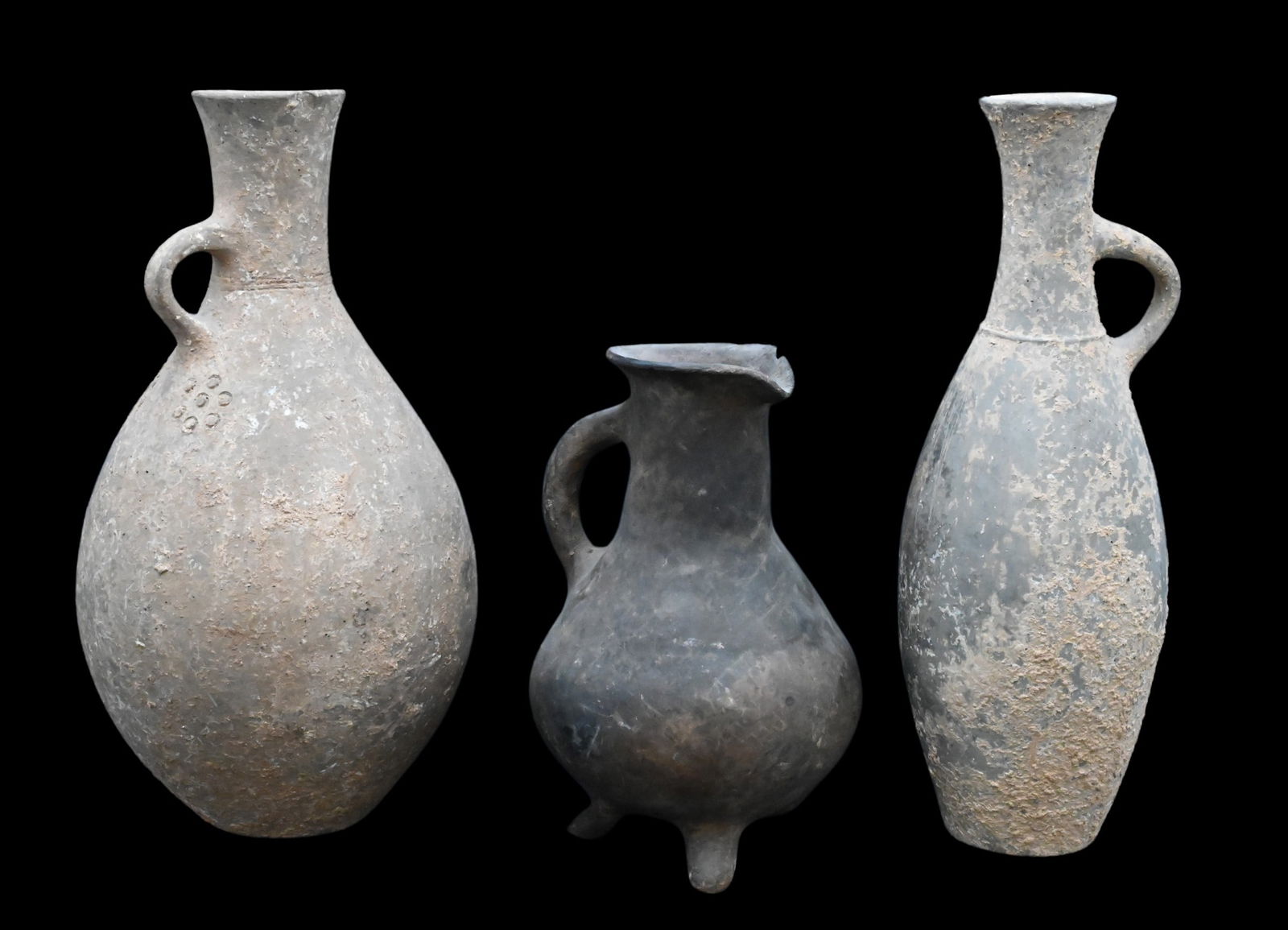 Three Iranian Pottery Pieces Auction