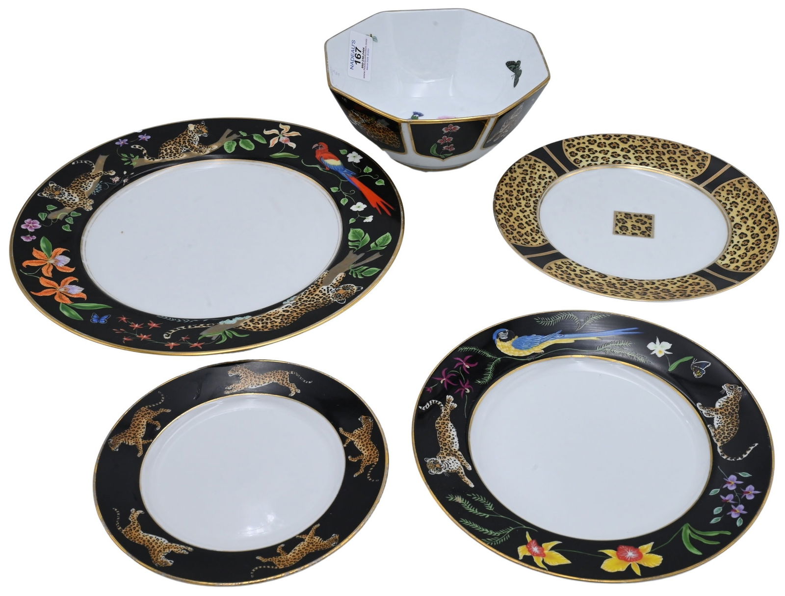 10 Lynn Chase "jaguar Jungle" Plates Auction