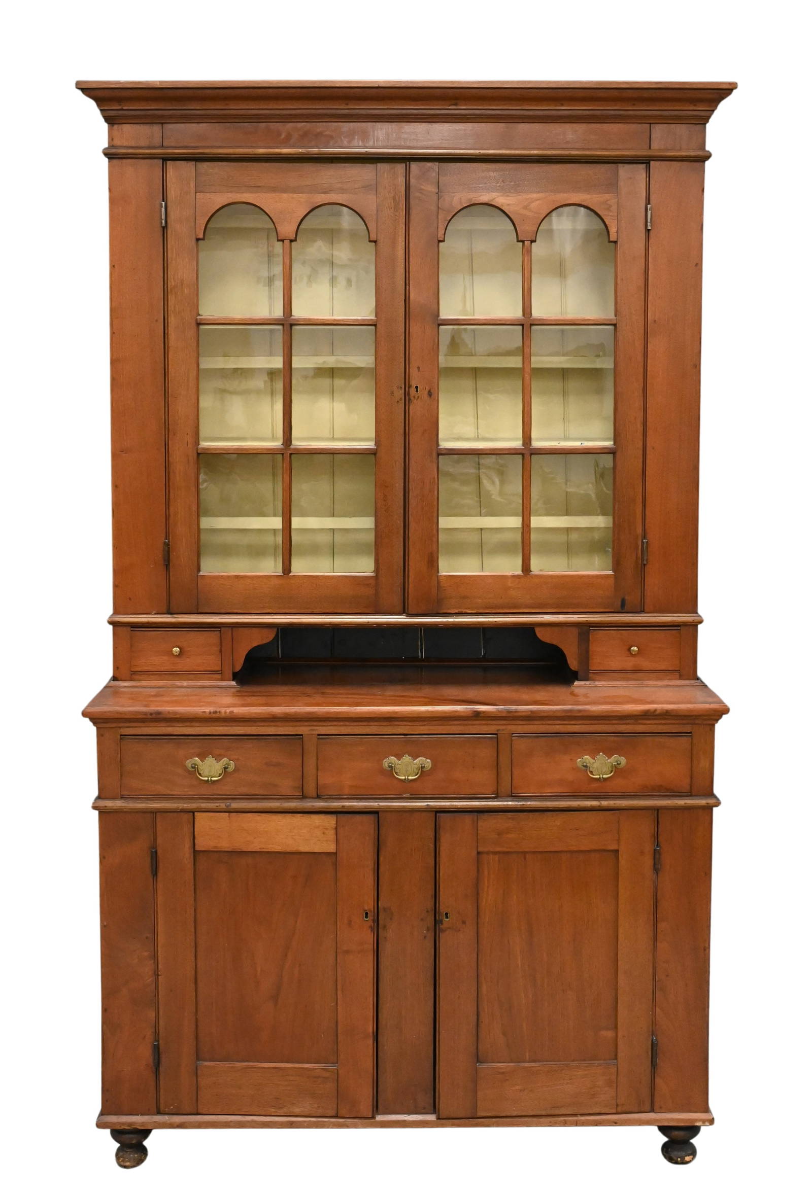 Walnut Step Back Cupboard Auction