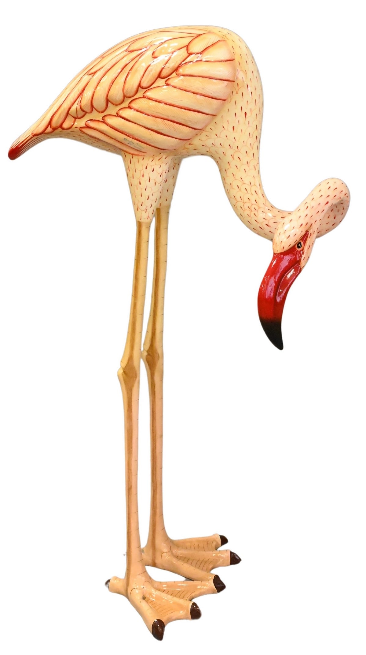 Sermel Tonala Papier Mache Flamingo Auction