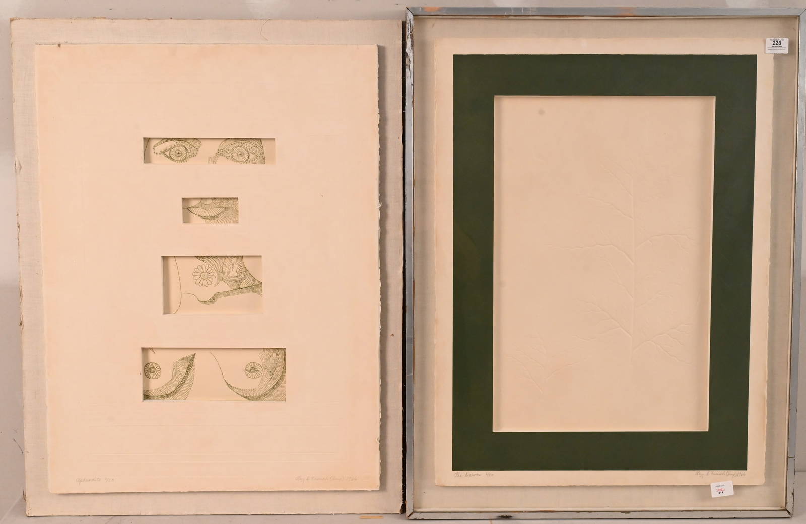 Two: Ray H. French (american 1919-2000) Auction