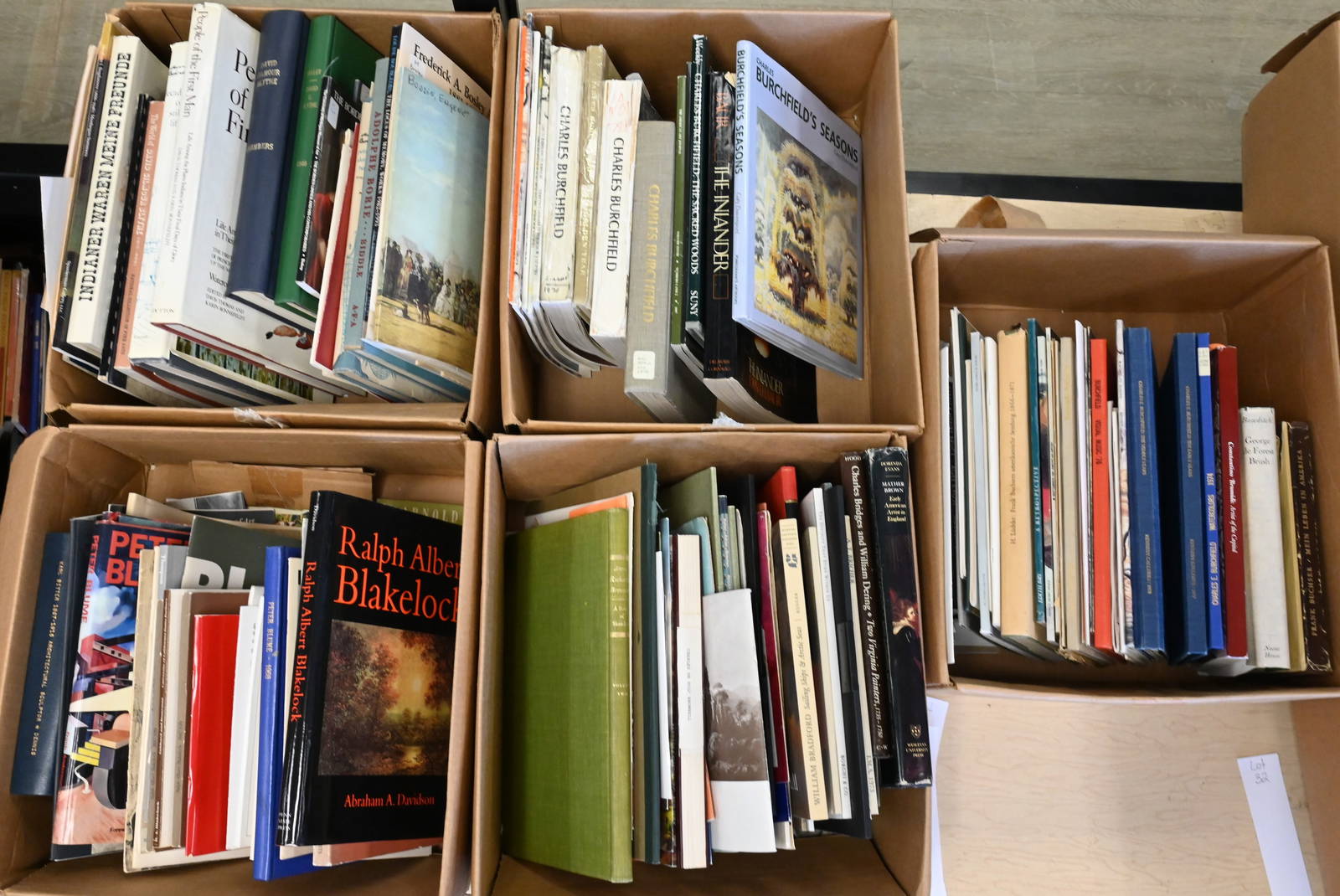 Five Boxes Of Art Reference Books And Catalogs Auction