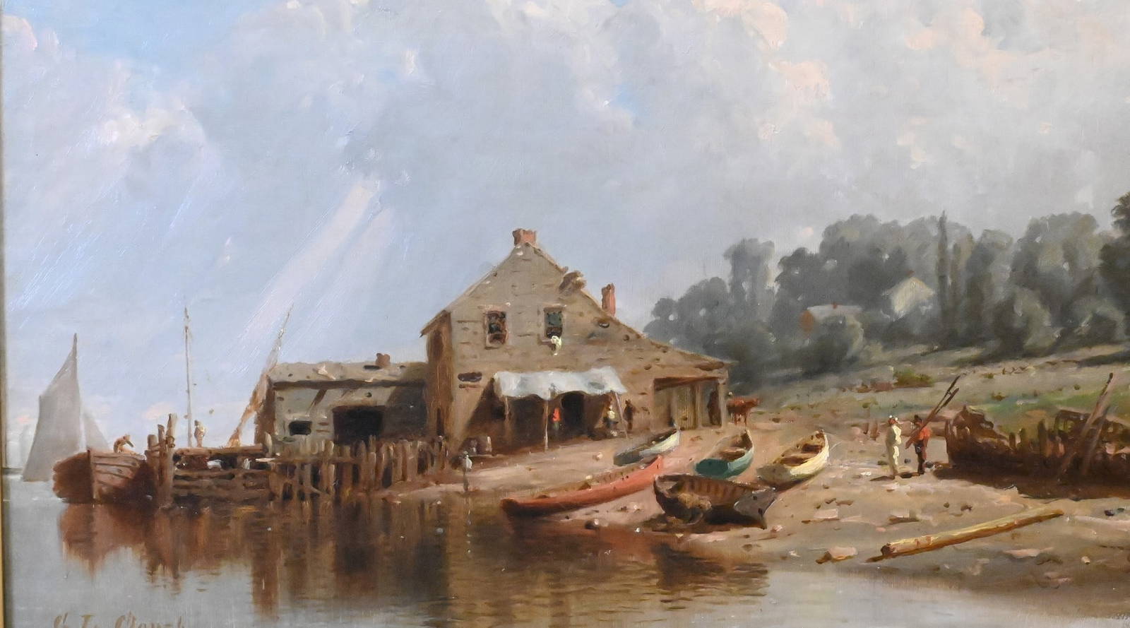 George Lafayette Clough (american 1824-1901) Auction