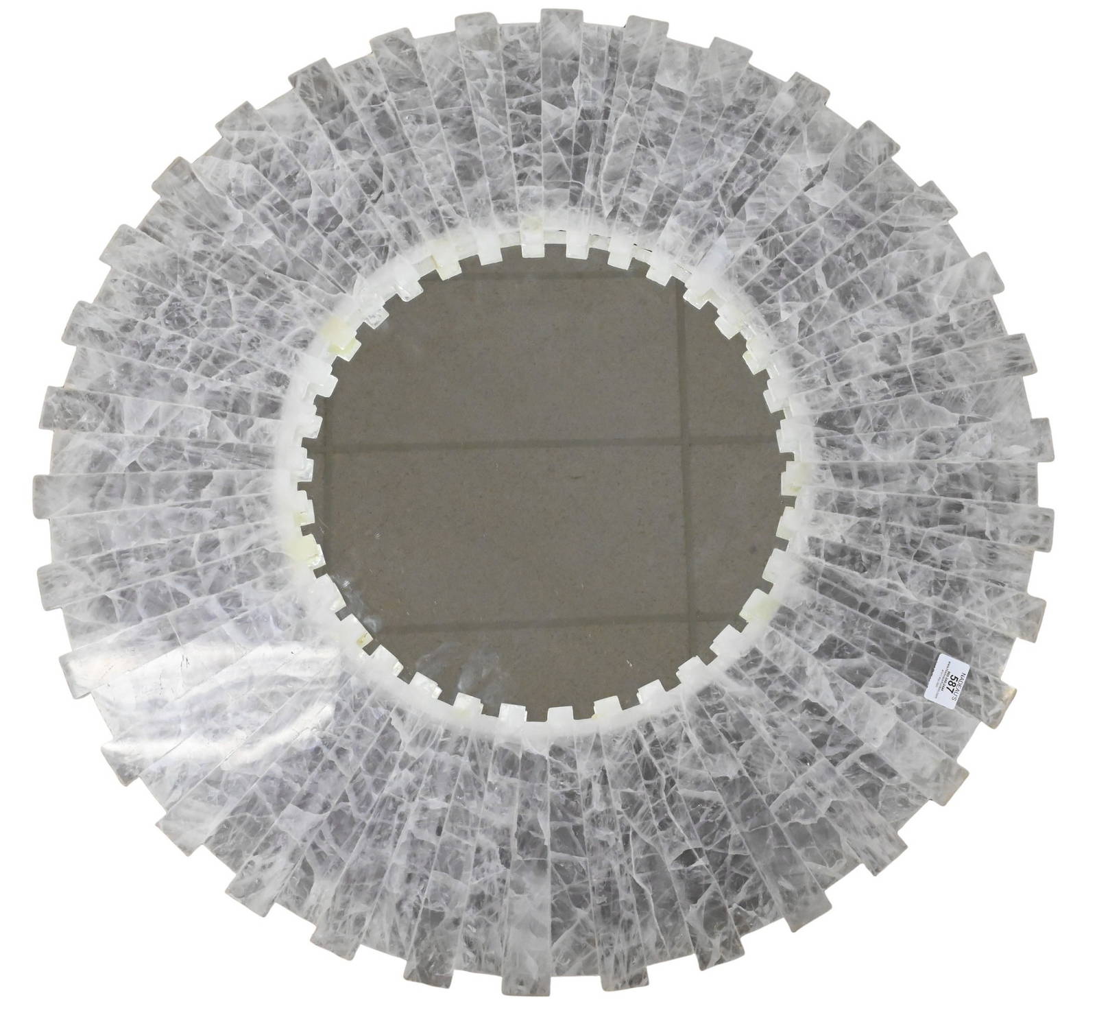 Round Rock Crystal Sunburst Mirror Auction