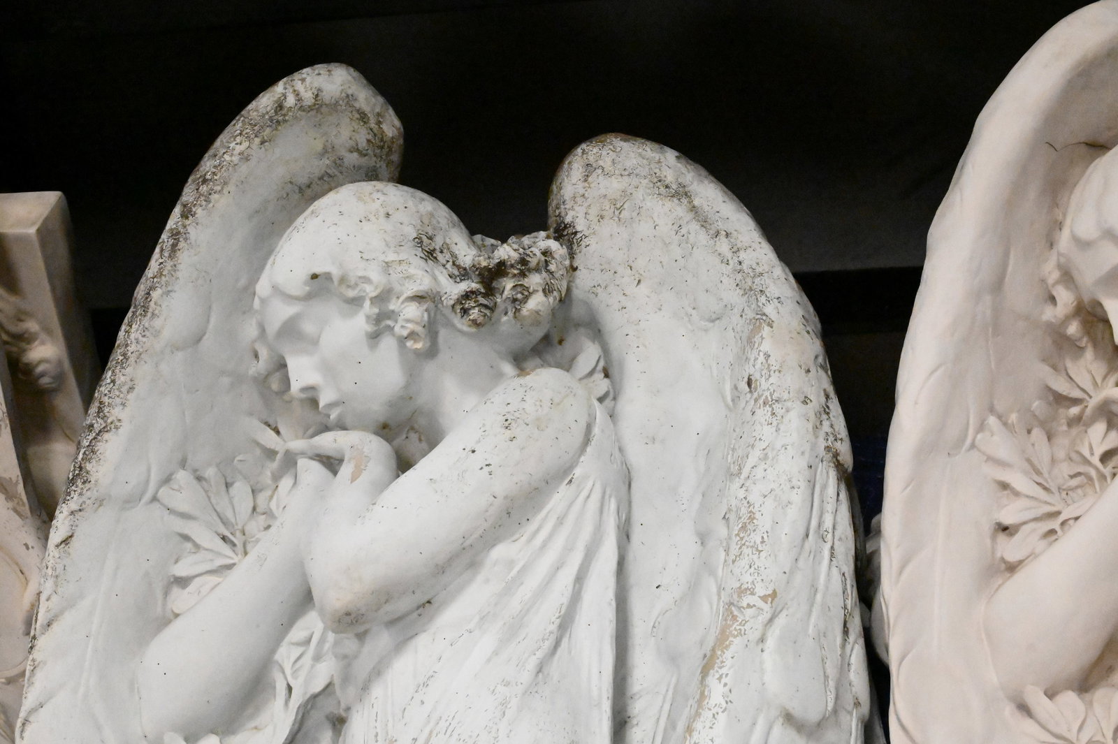 Three Design Toscano Life-size Angel Relief Panels Auction