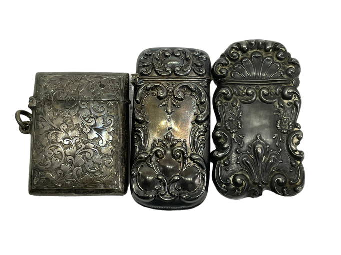 Lot of 3 Antique Silver Match Safes - Dec 10, 2022 | Bramlett & Co. in GA